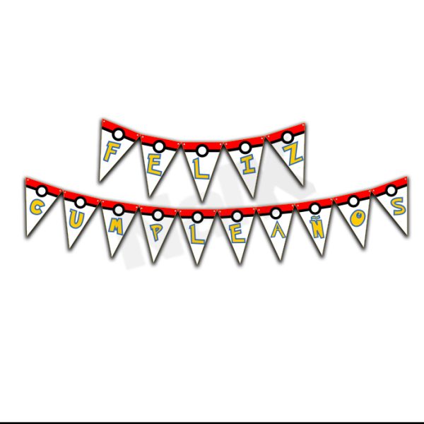 Banderín Pokémon Personalizado – Nalk Stickers