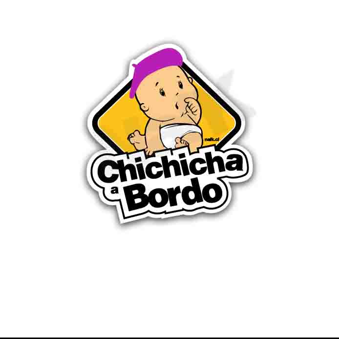 Sticker Chichicha a Bordo – Nalk Stickers